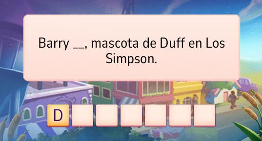 [La respuesta] Barry __, mascota de Duff en Los Simpson.